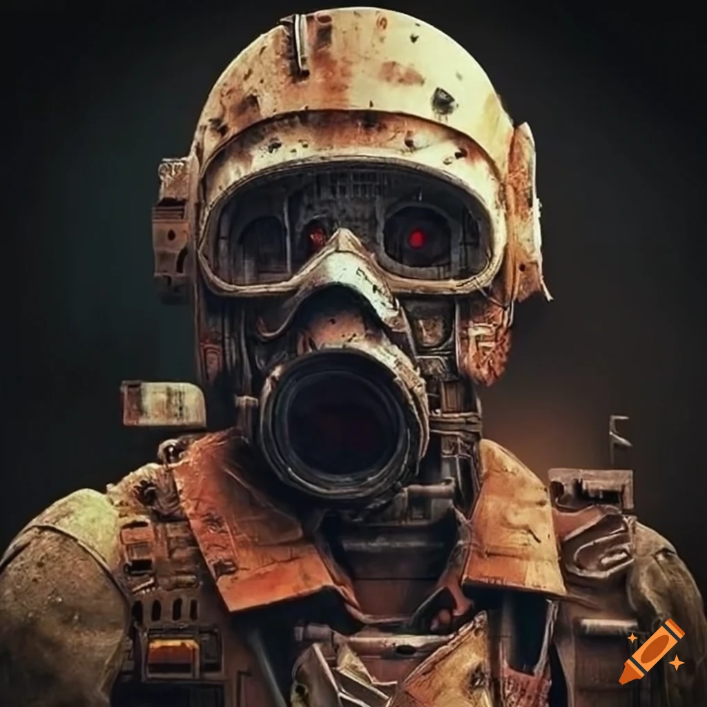 80s sci-fi post-apocalyptic scene on Craiyon