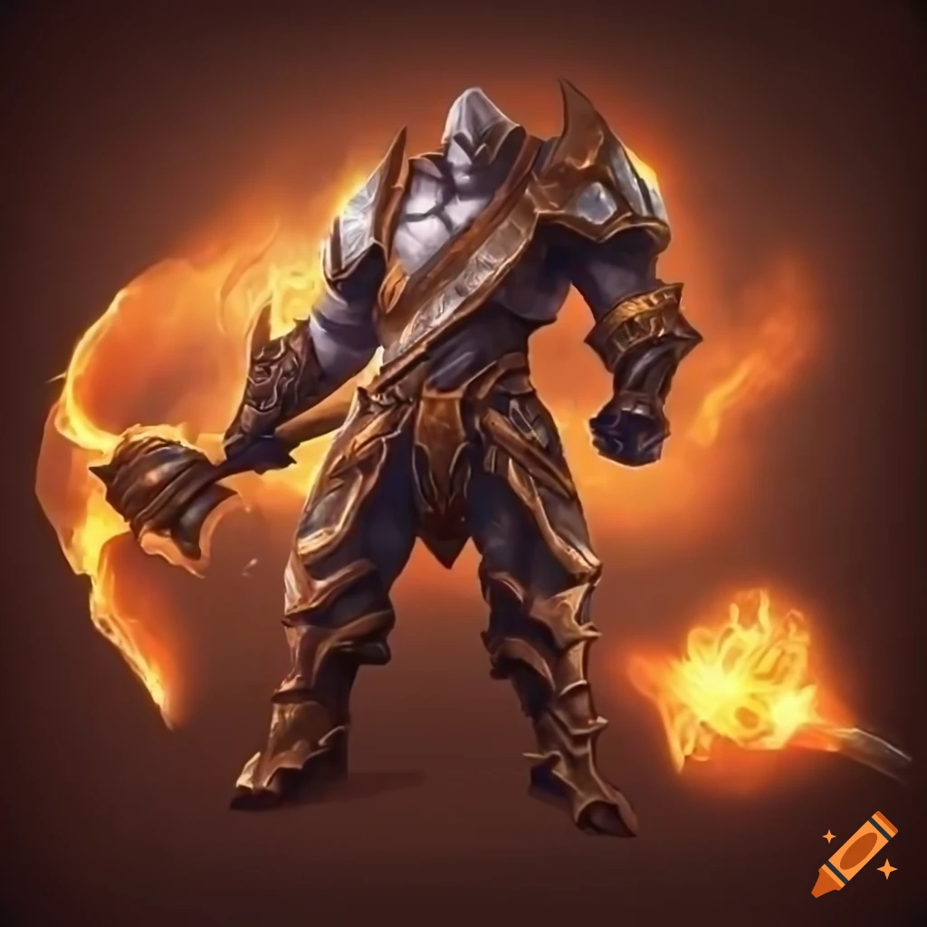 Powerful battle-worn divine hammer emitting heat and energy on Craiyon