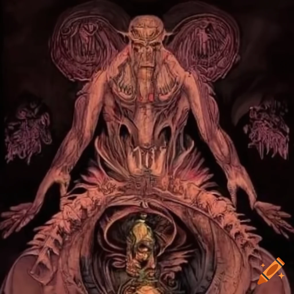 The Demiurge, malevolent creator and father of evil on Craiyon