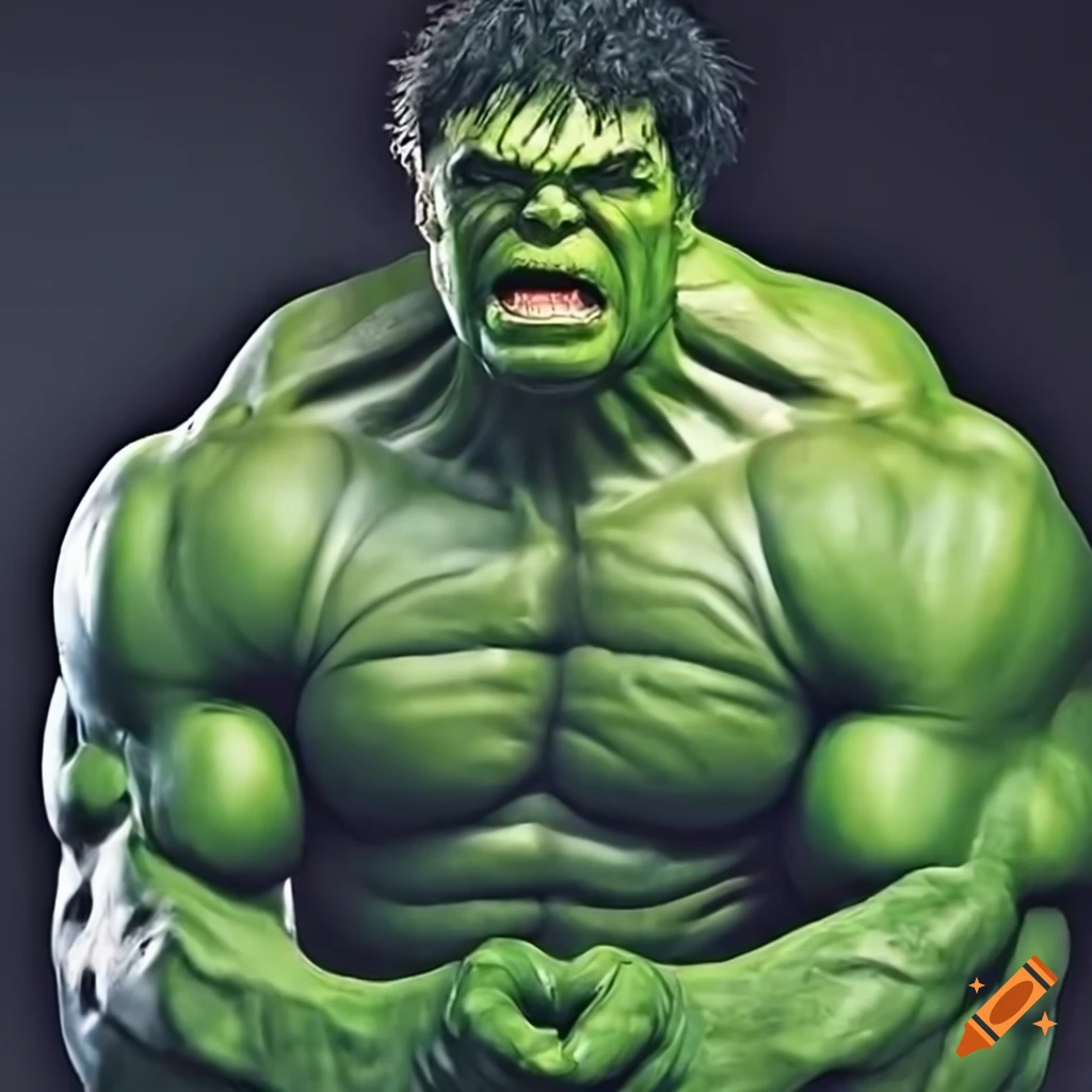 Artwork of The Incredible Hulk showcasing his power and roaring ...