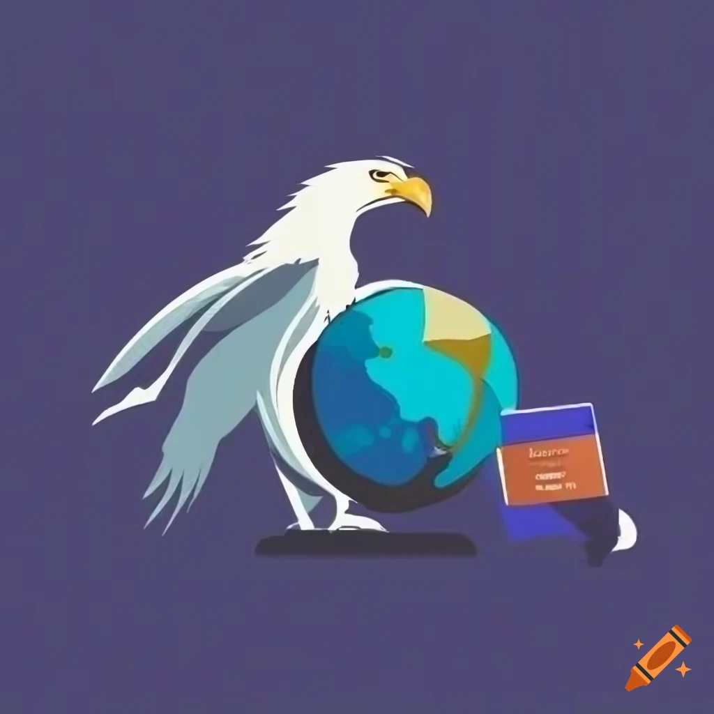 Sleek and modern logo for visa point: eagle, passport, airplane, globe ...