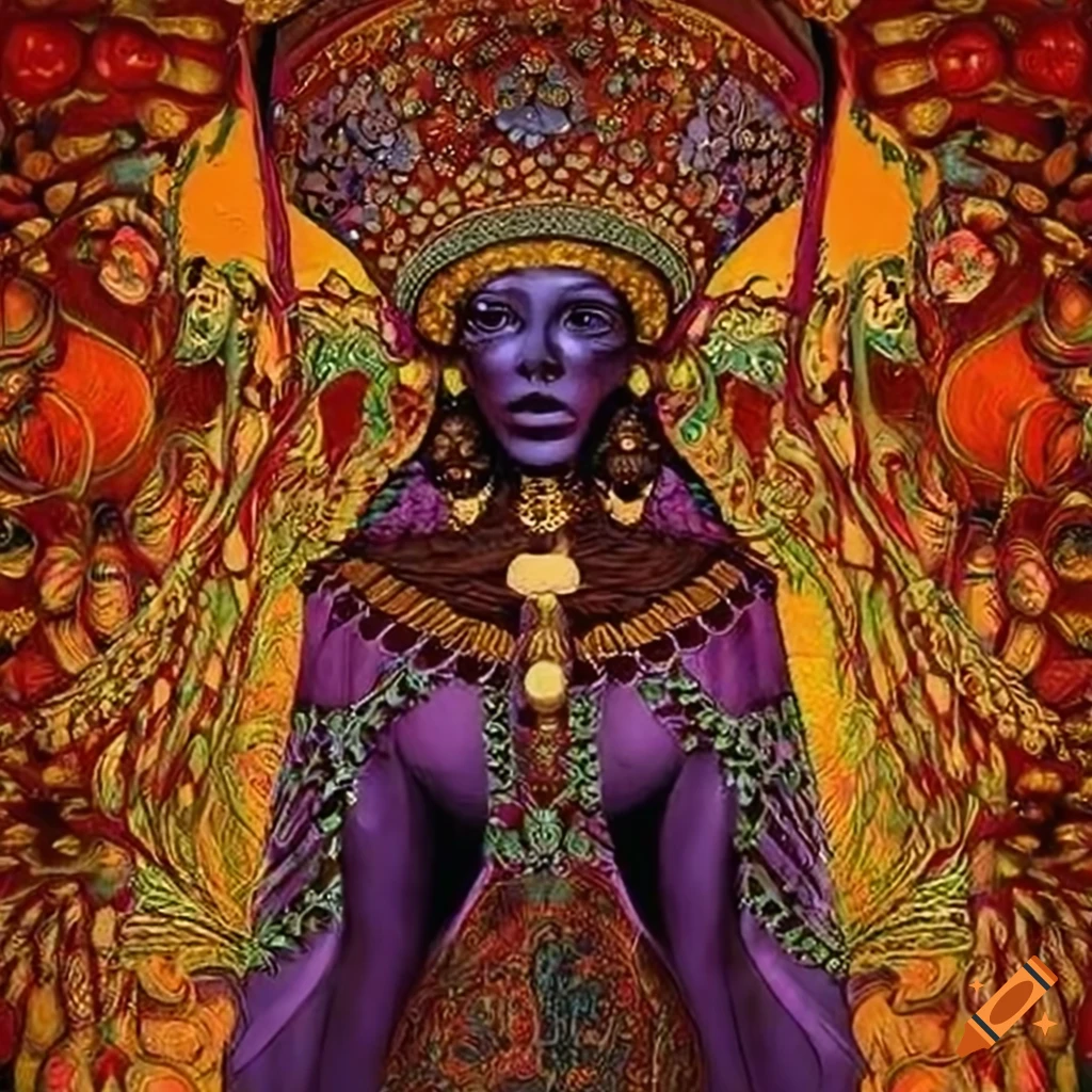 African ancestral spirit depicted in ornate and surreal style on Craiyon