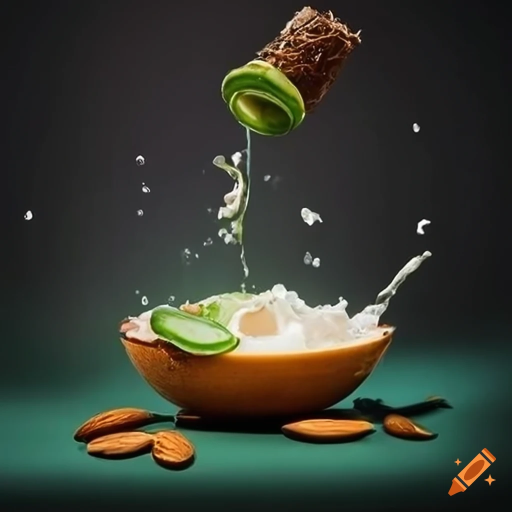 Composition of aloe vera, shea butter, ghee, almonds, coconuts, olives ...