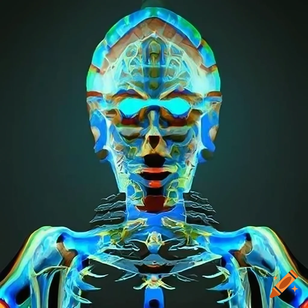 African inspired x-ray mask with Zelda game motif in stunning detail on ...