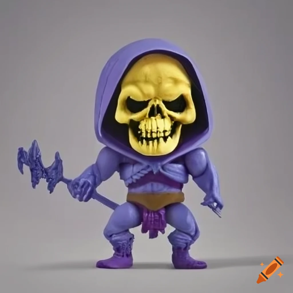 Skeletor action figure on Craiyon