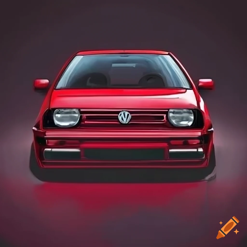 1997 vw vento in dragon blood red with black details and angel eye ...