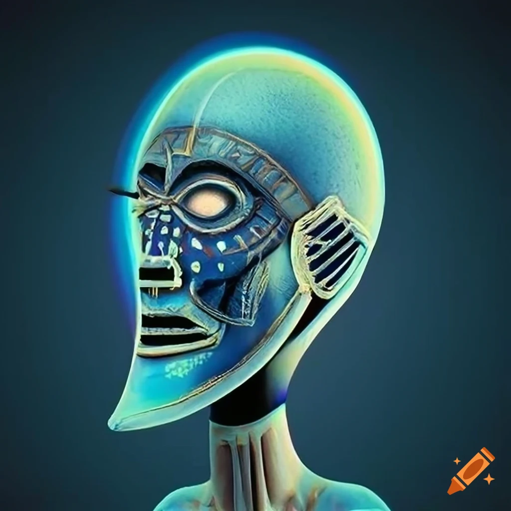 African-inspired x-ray mask with a Zelda game motif in stunning 4K ...