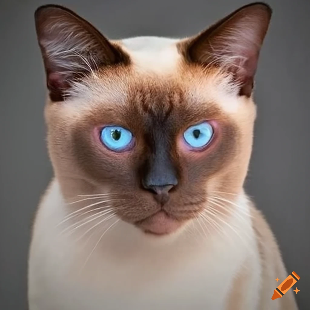 Siamese cat on Craiyon