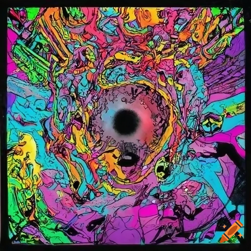 Album cover artwork for the 'Galapagos' math rock band in black and ...