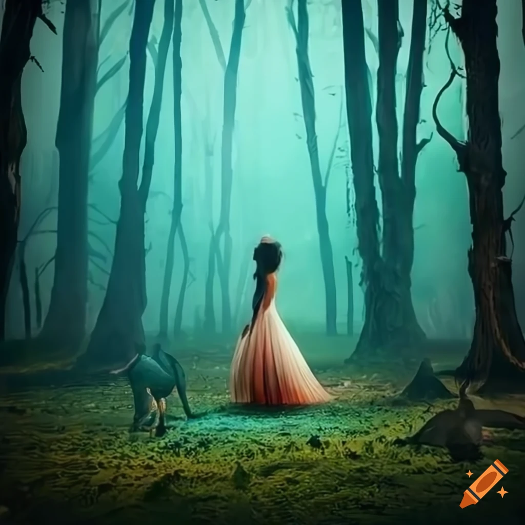 Enchanting magical forest on Craiyon