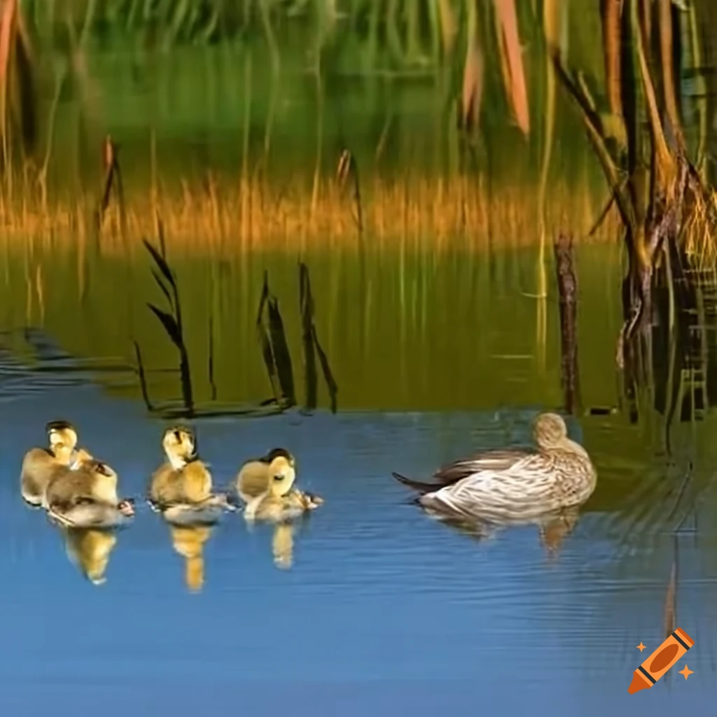 Ducks images created on Craiyon