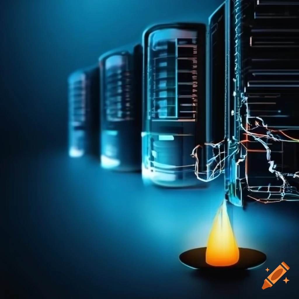 Linux computer process duplication illustration creating three processes on Craiyon