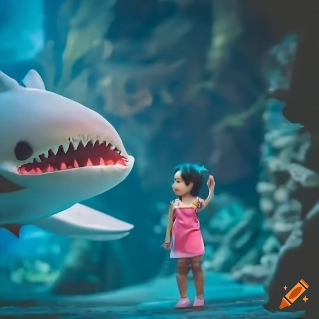 Meeting a friendly Taiwanese girl and her pet baby shark in a dragon ...