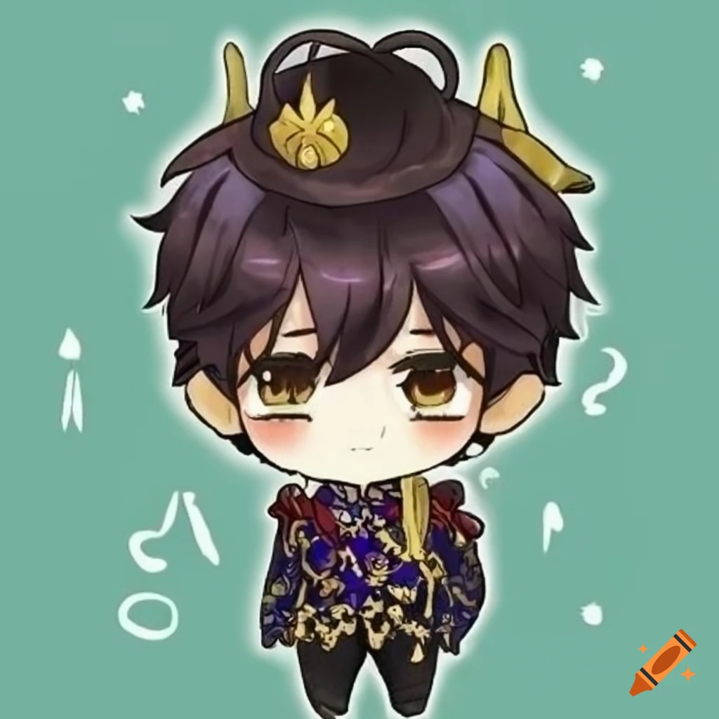 Adorable chibi boy with ouji and prince aesthetic on Craiyon