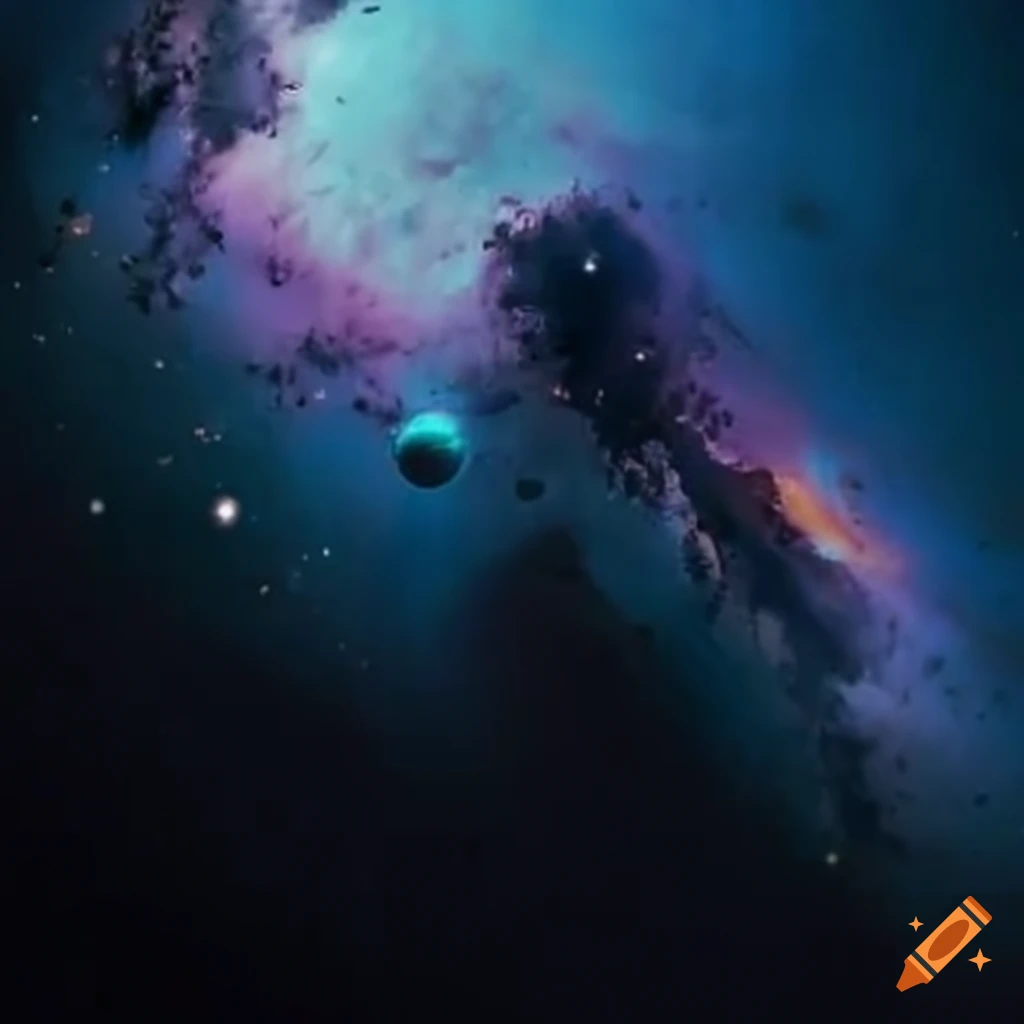 Outer space with stars and galaxies on Craiyon