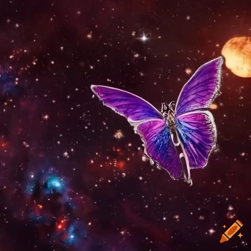 Army of space butterflies on Craiyon