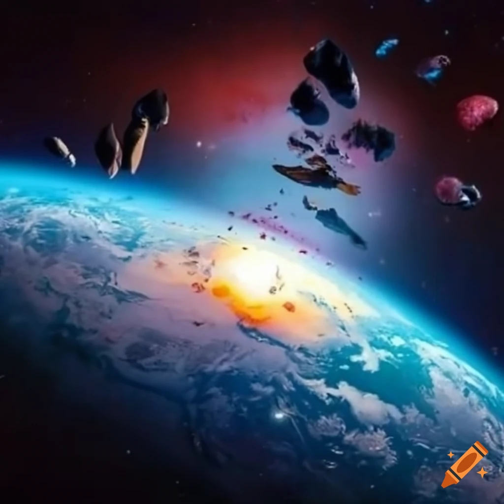 Earth event on friday, april 13th, 2029 on Craiyon