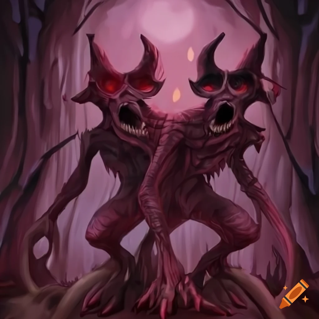 Dream Caster Aaron Wolf and Two-headed Demon Princess Demogorgon ...