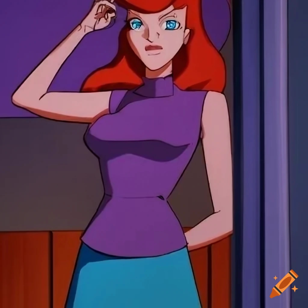 Barbara from Batman animated series with red hair and ice-blue eyes on ...