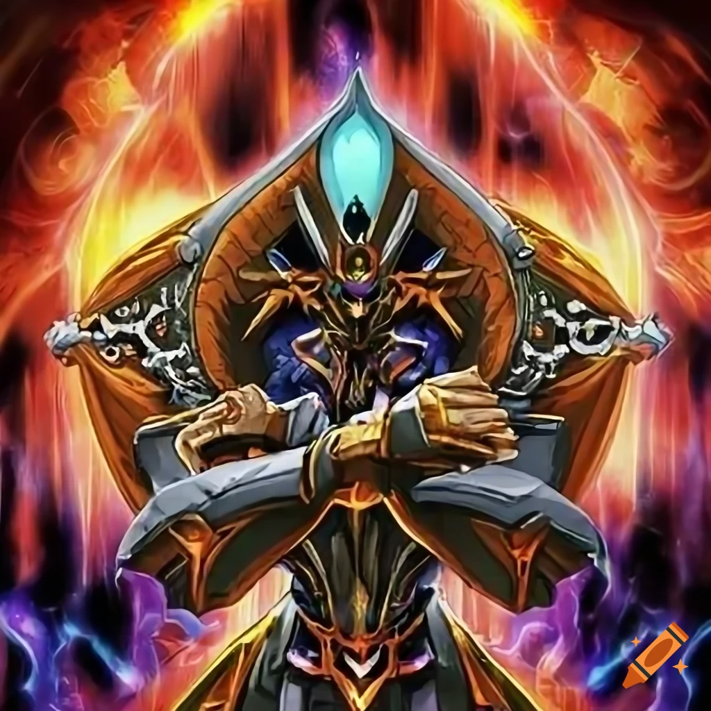 Neo-spacian ultimate deus in yu-gi-oh! card art, a divine figure with 6 ...