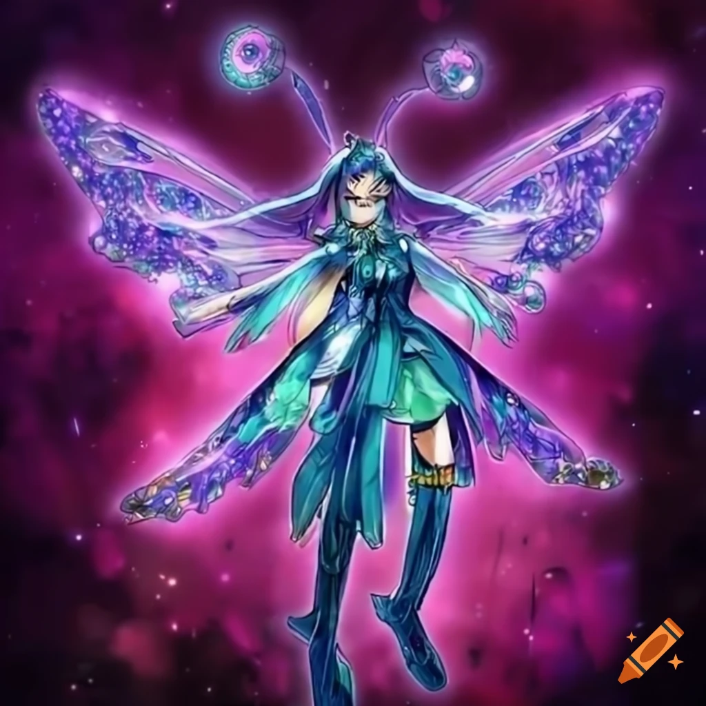 Neo-spacian crystal fairy from yu-gi-oh! card art, a crystalline fairy ...
