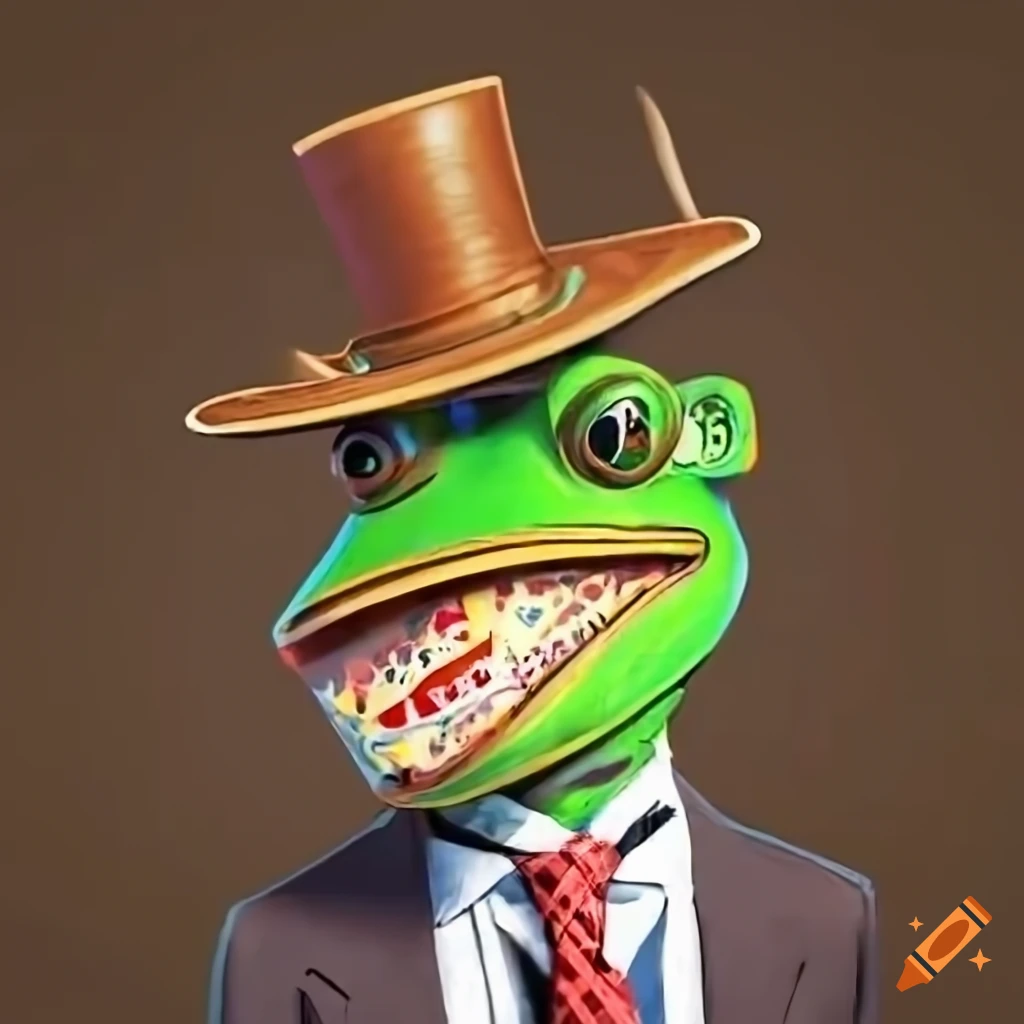 Frog head on human body skateboarding, cows with wings, circus man with ...