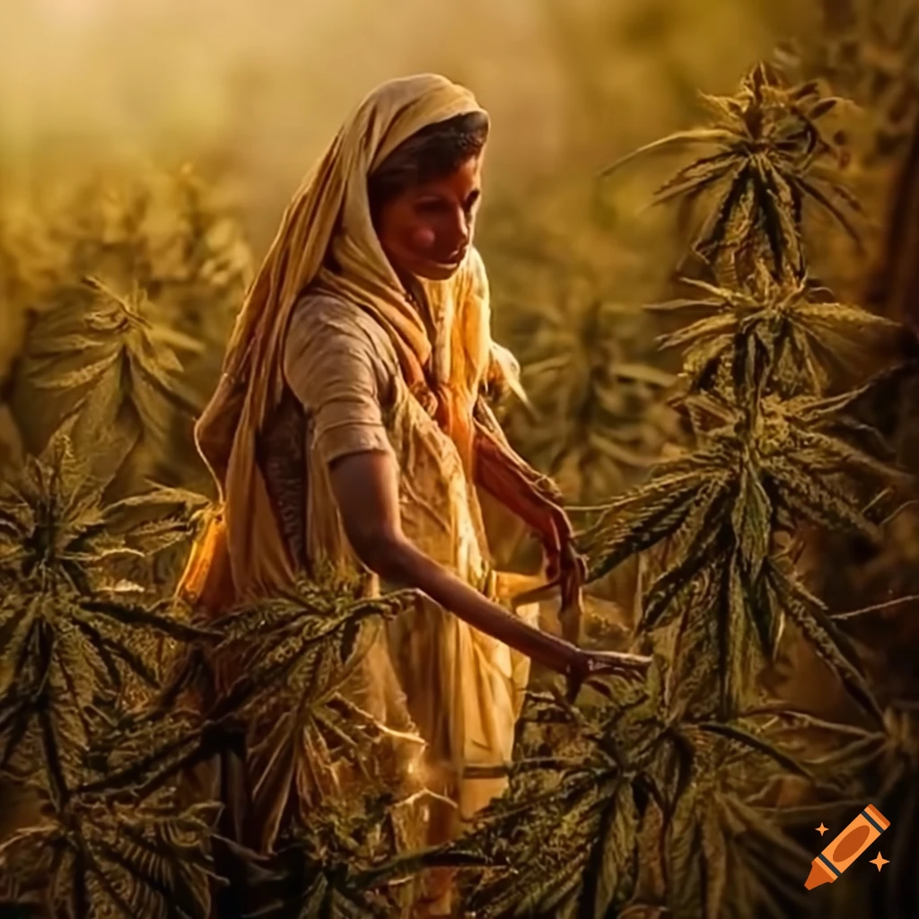 Villagers harvesting fields in the early Indus Valley civilization on ...