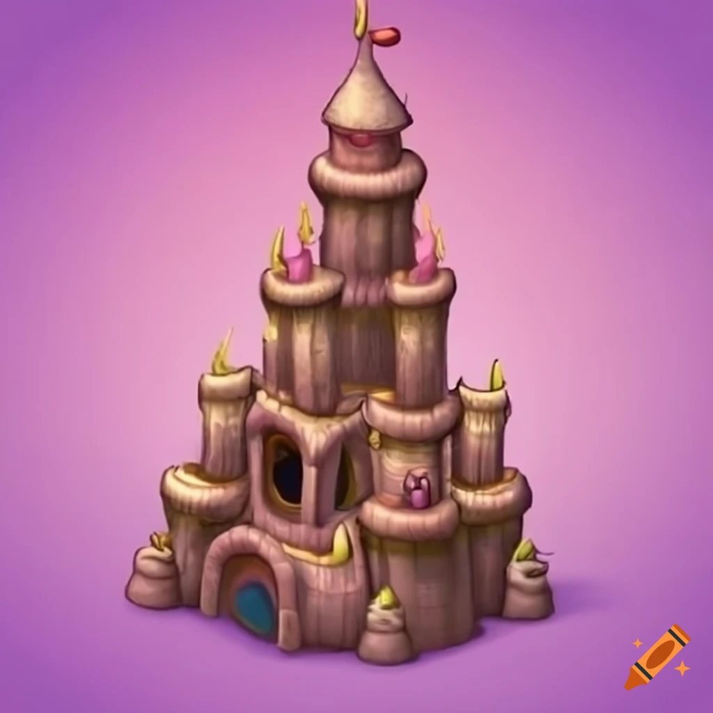Singing monsters castle tower on Craiyon