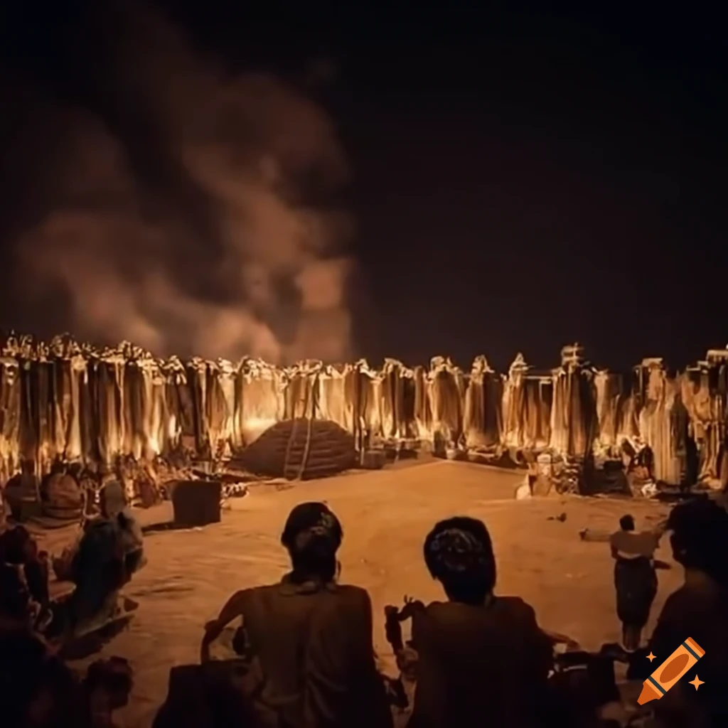 Cannabis festival in town square during early Indus Valley civilization ...