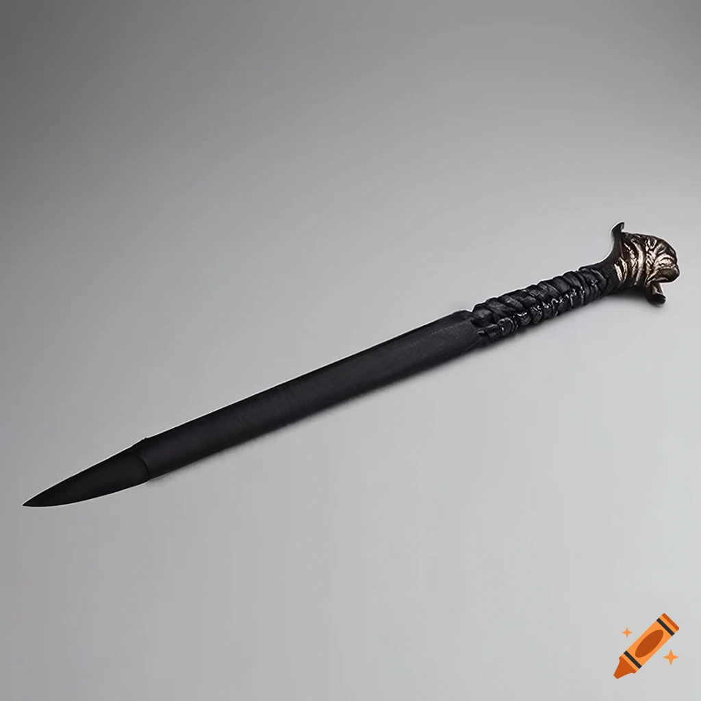 Minimalist eagle-inspired sword design with sleek hilt and talon-like ...