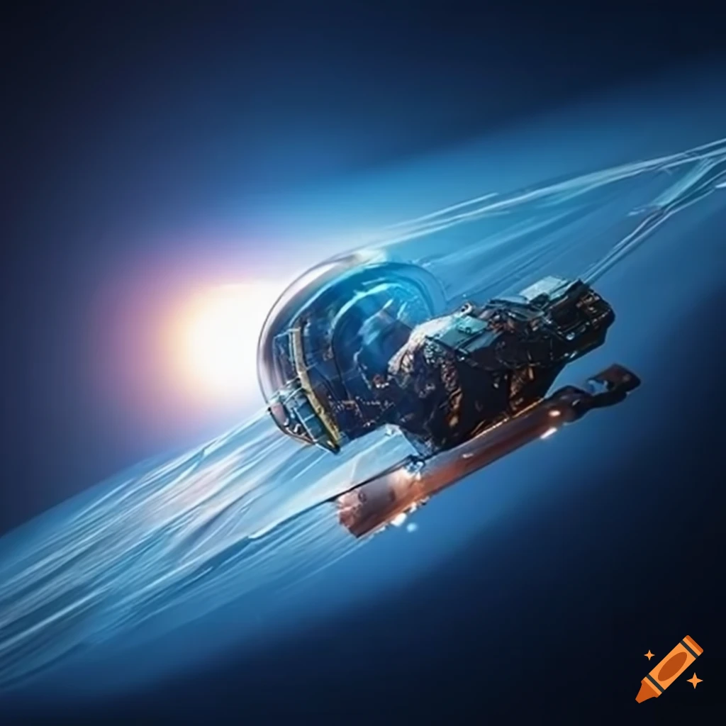 Big spaceship showcasing advanced technology and resource regeneration ...