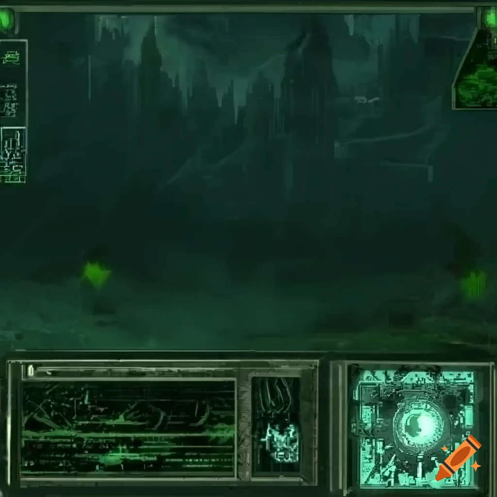 Ethereal and magical rpg user interface with cryptic writings and old ...