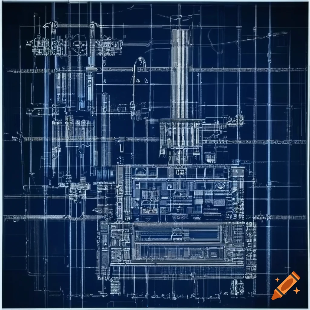 Technical drawing of a mechanical part with digital interface, cmm ...