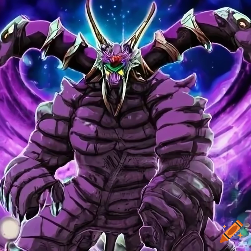 Neo-spacian mud behemoth card art with a mythical beast and horned ...