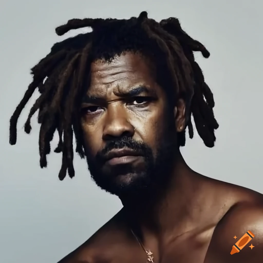 Denzel Washington with stylish dreadlocks hairstyle on Craiyon
