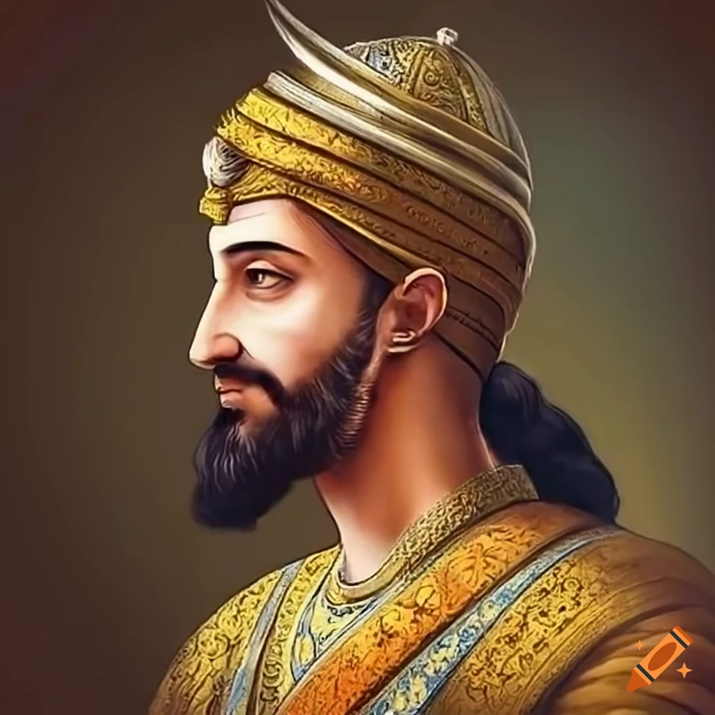 Young Abbasid Caliphate Crown Prince with his special guards and slaves ...