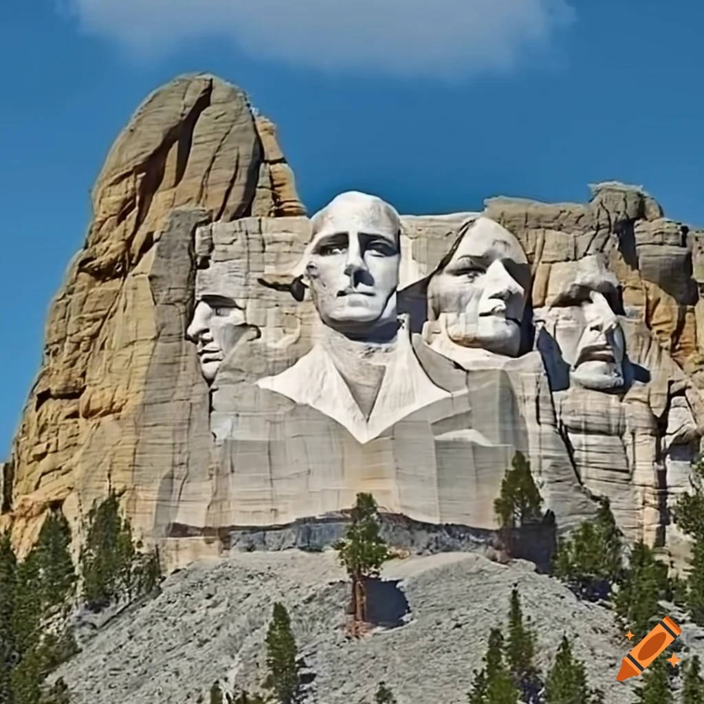 Mount Rushmore national monument on Craiyon