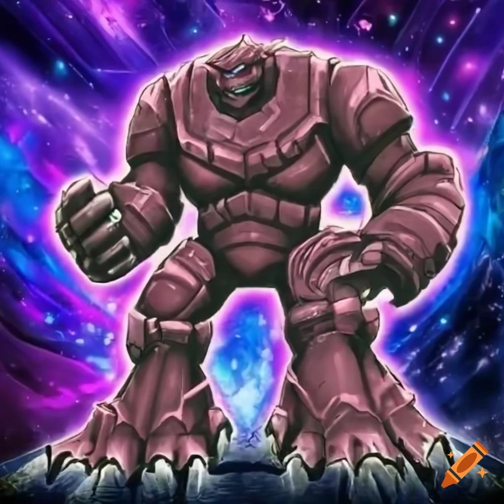 Neo-spacian gravity golem, yu-gi-oh! card art, ancient magitech golem ...