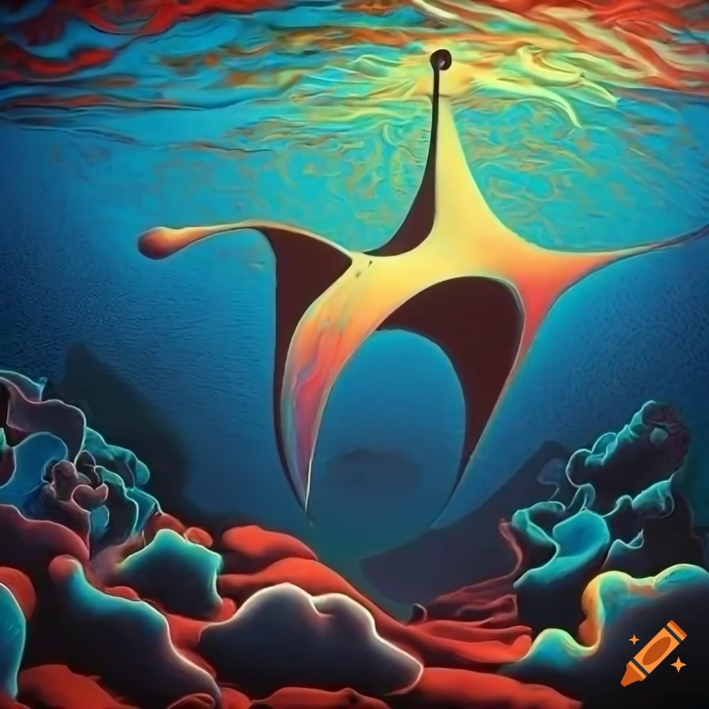 Abstract 4k ink pattern with elements inspired by various artists on ...