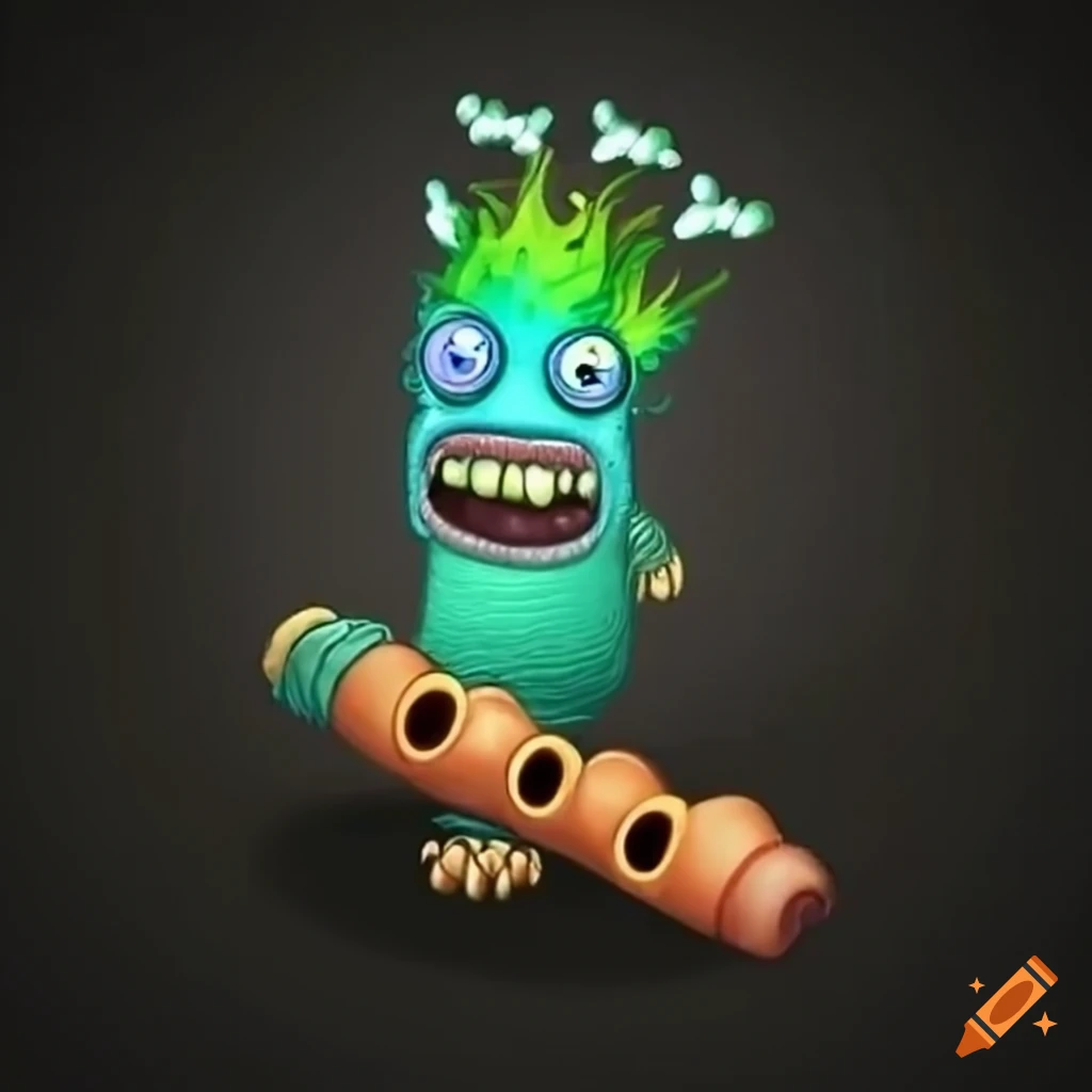 Singing Monsters flute pipe on Craiyon
