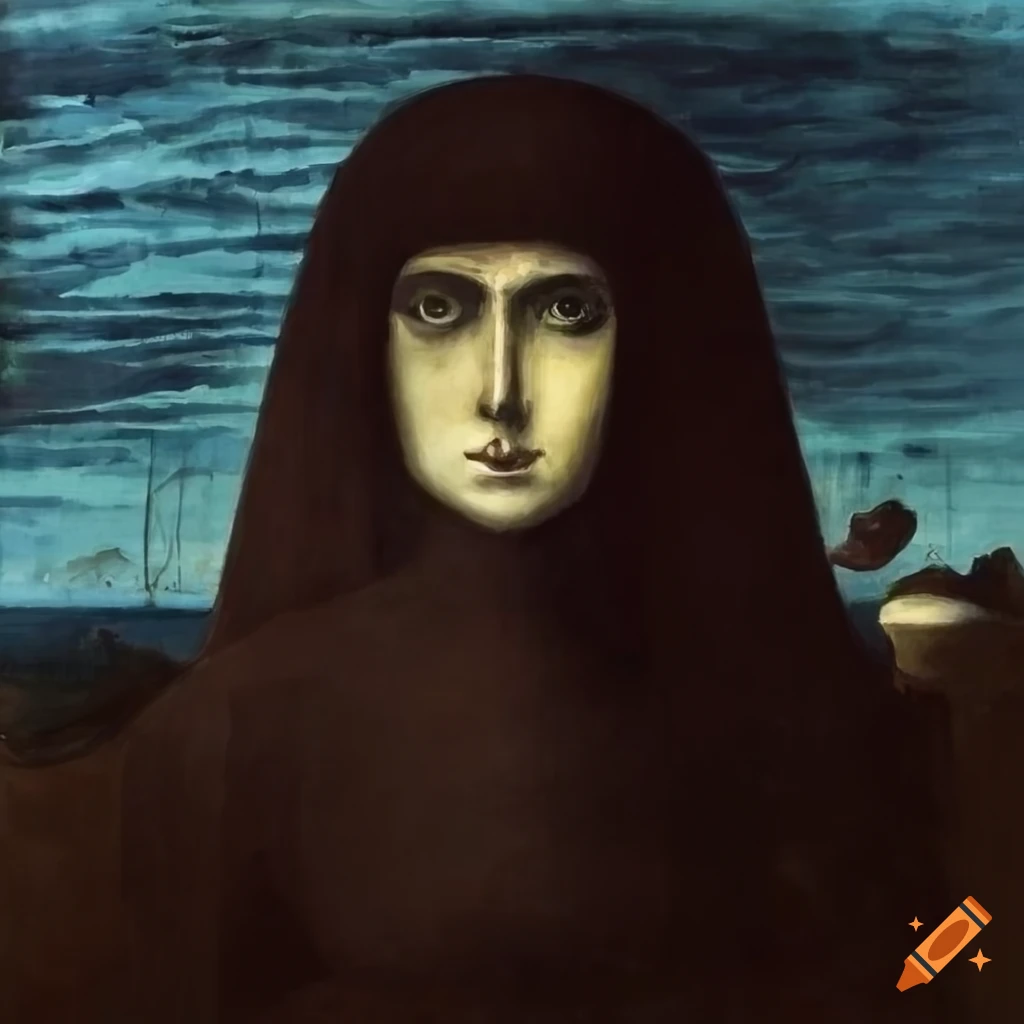 Isle of the Dead painting with a grave atmosphere in the style of Paolo ...