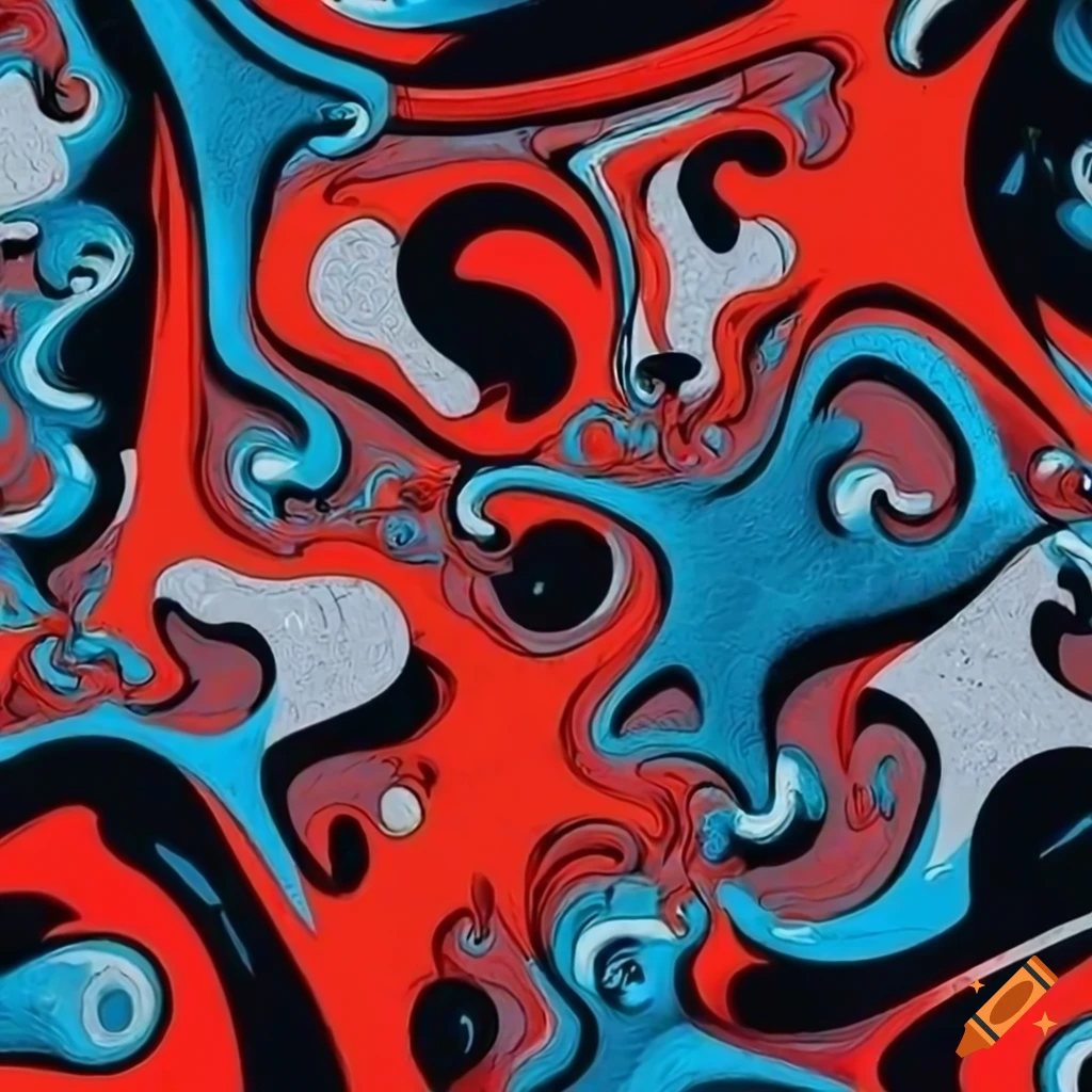 Abstract art inspired by coral reefs and fractals with a monolithic ...