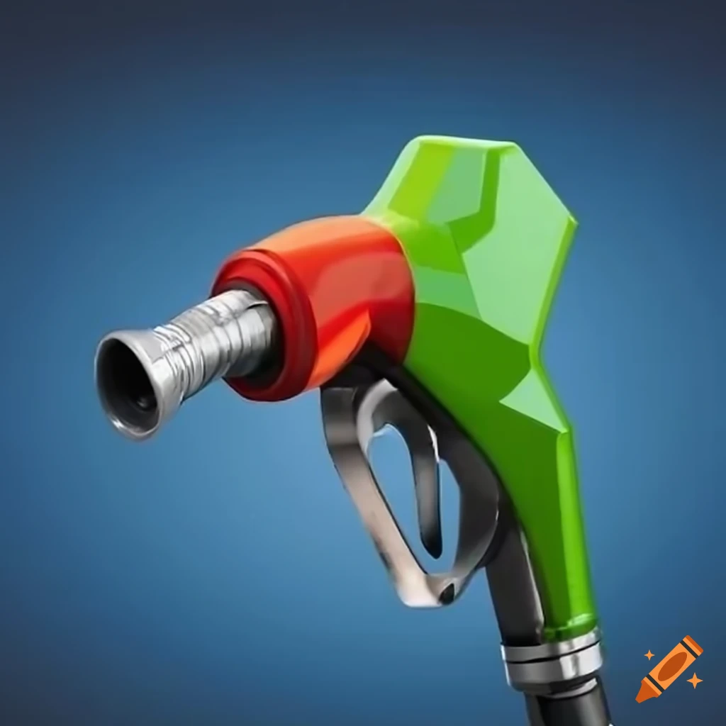 Close-up view of a modern gas station fuel nozzle on Craiyon