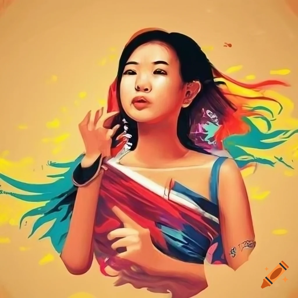 Filipino language poster for liberation on Craiyon