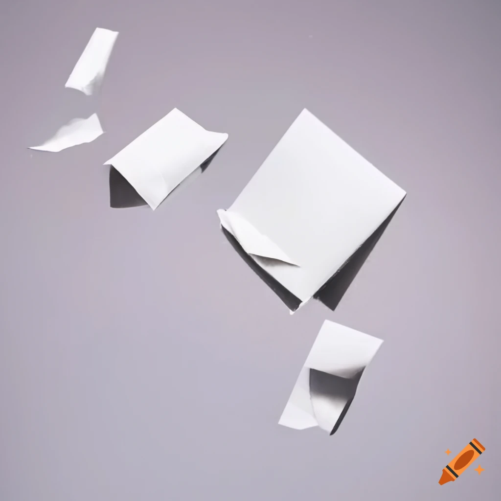 White envelopes falling in all directions on Craiyon