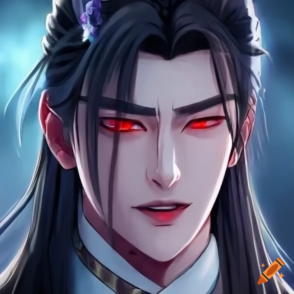 Handsome xianxia protagonist with a sly smile in ultra HD on Craiyon