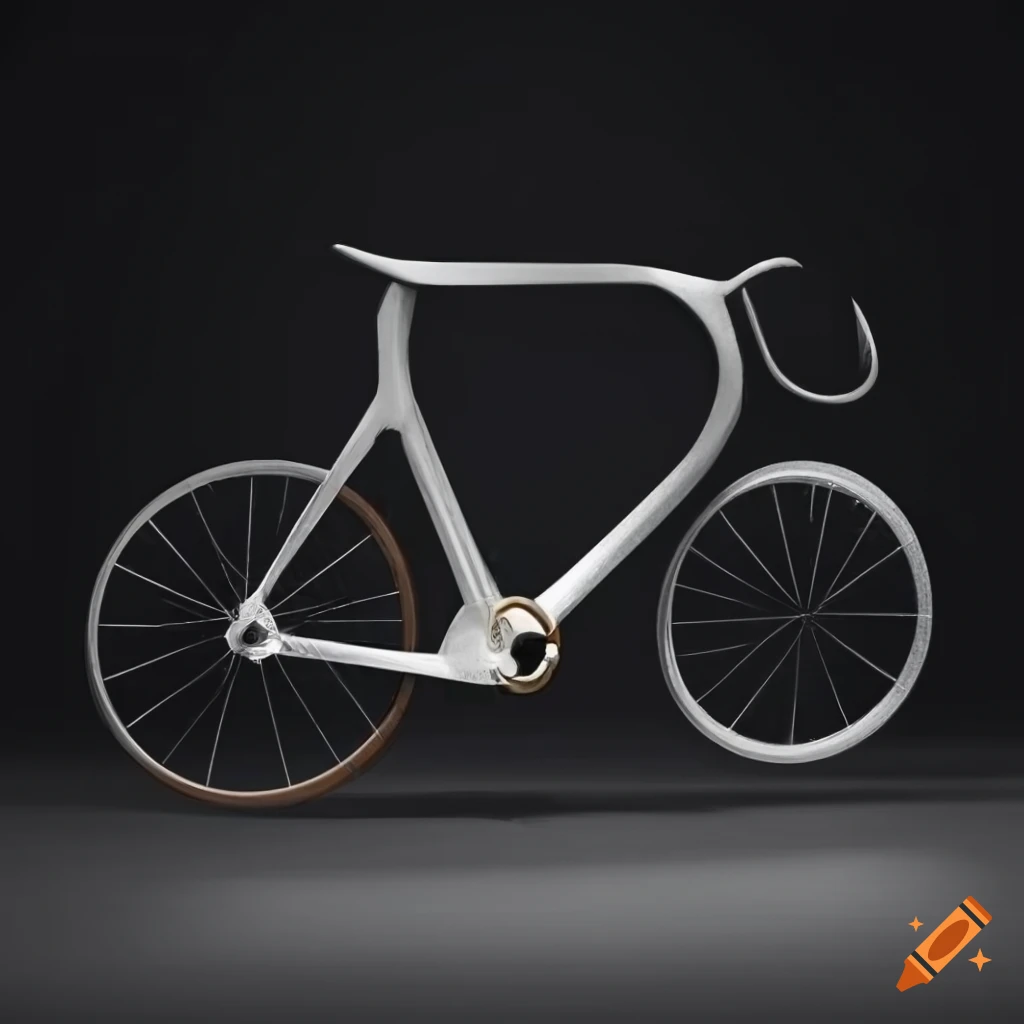 Streamlined concept bicycle design for road cycling on Craiyon