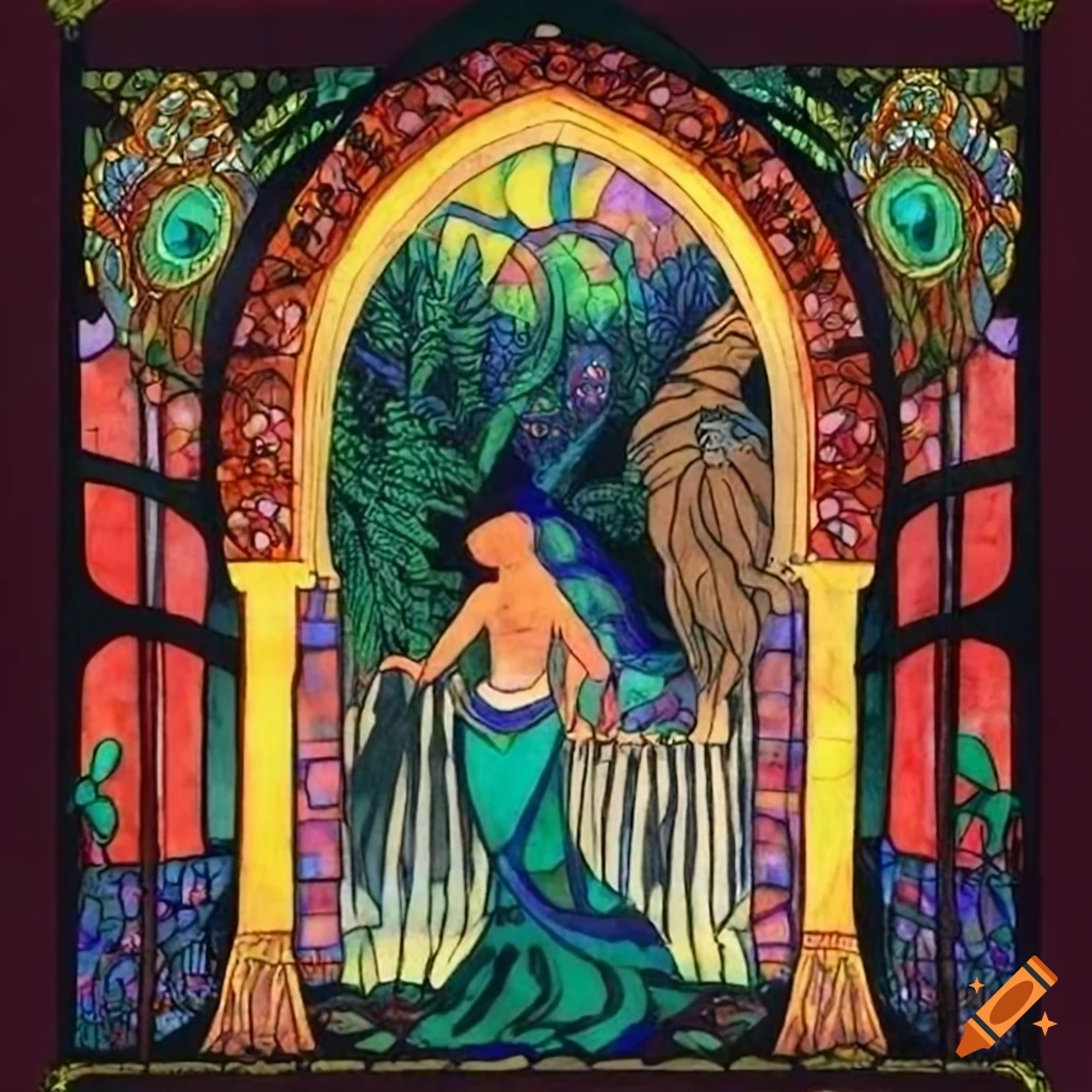 Illustration of a mystical Curandera Raven and an elegant Mother Goose ...