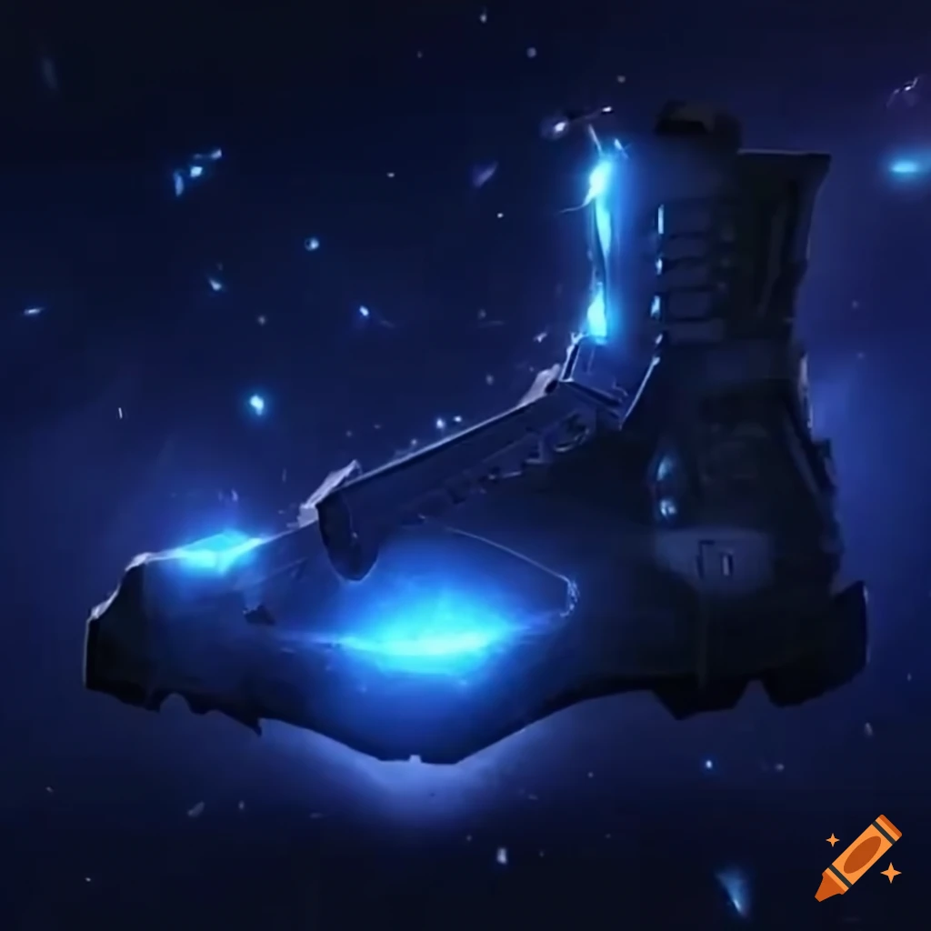 Military futuristic boots inspired by star wars with luminous details ...
