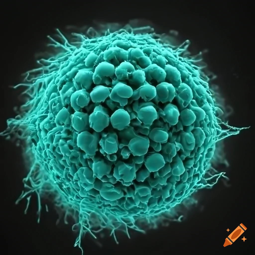 High-resolution 3d organoid cluster simulation in turquoise on white ...